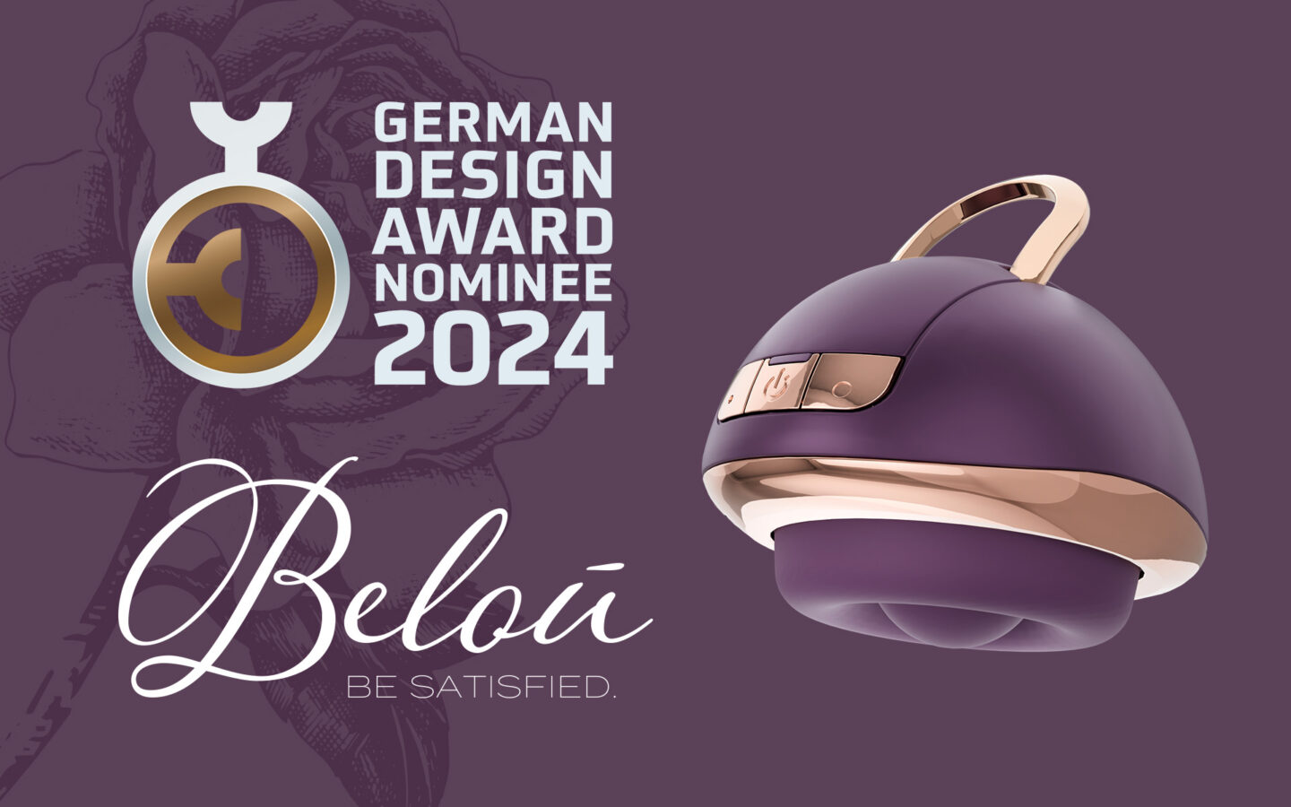 German Design Award Nominee 2024 I Belou "Rotating Vulva Massager" by ORION